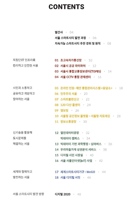발간물 지속가능한 서울 스마트 시티 서울정책아카이브 Seoul Solution